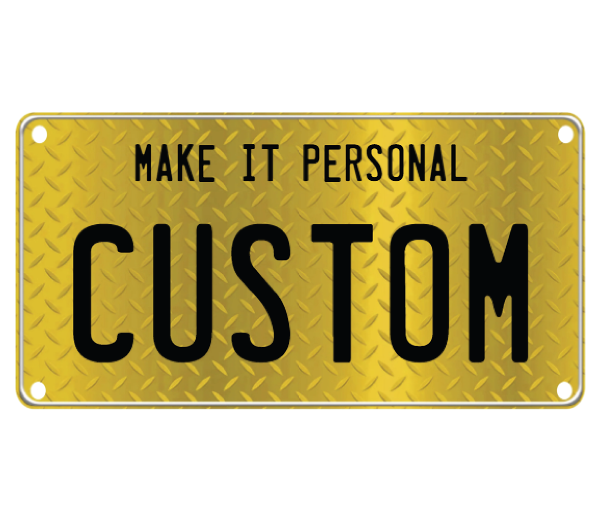 Custom METAL Display Plate- 355mm x 115mm – Street Printz