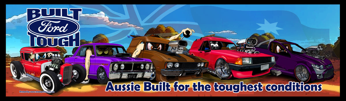Ford Tough 5 cartoons - Large bar runner – Street Printz