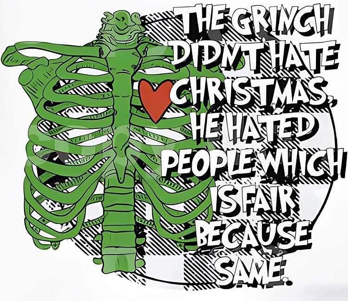 Tumbler 20oz/590ml - Grinch Didn't Hate Christmas – Street Printz